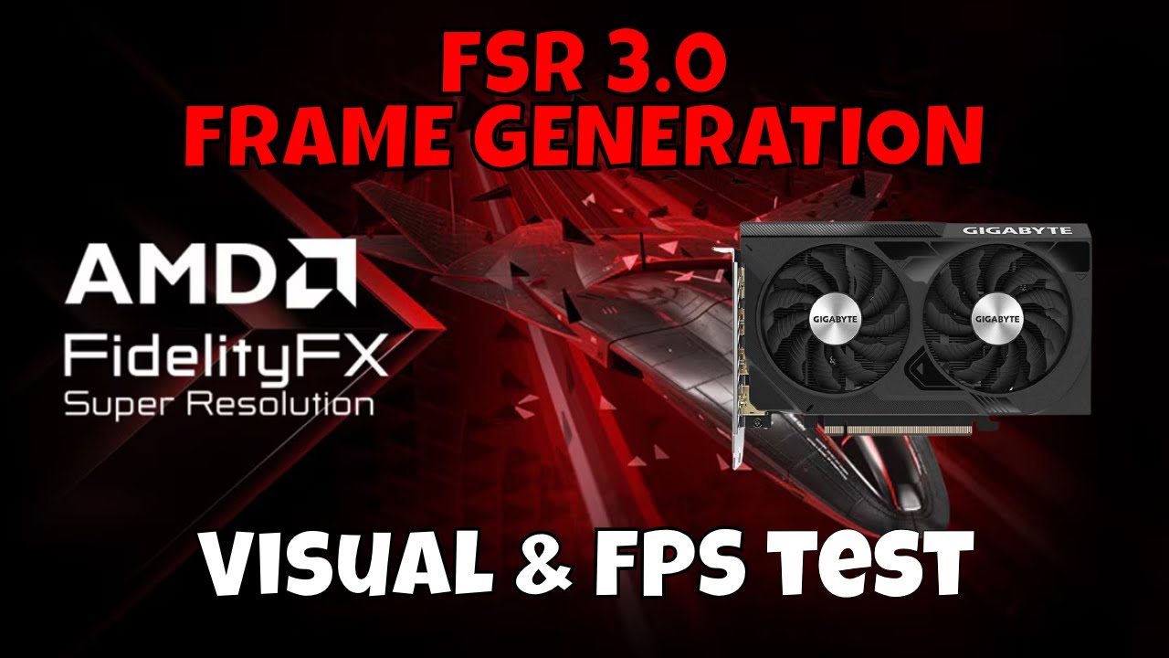 AMD FSR 3 Frame Generation Visual and Performance Comparison (RTX 4060 ...