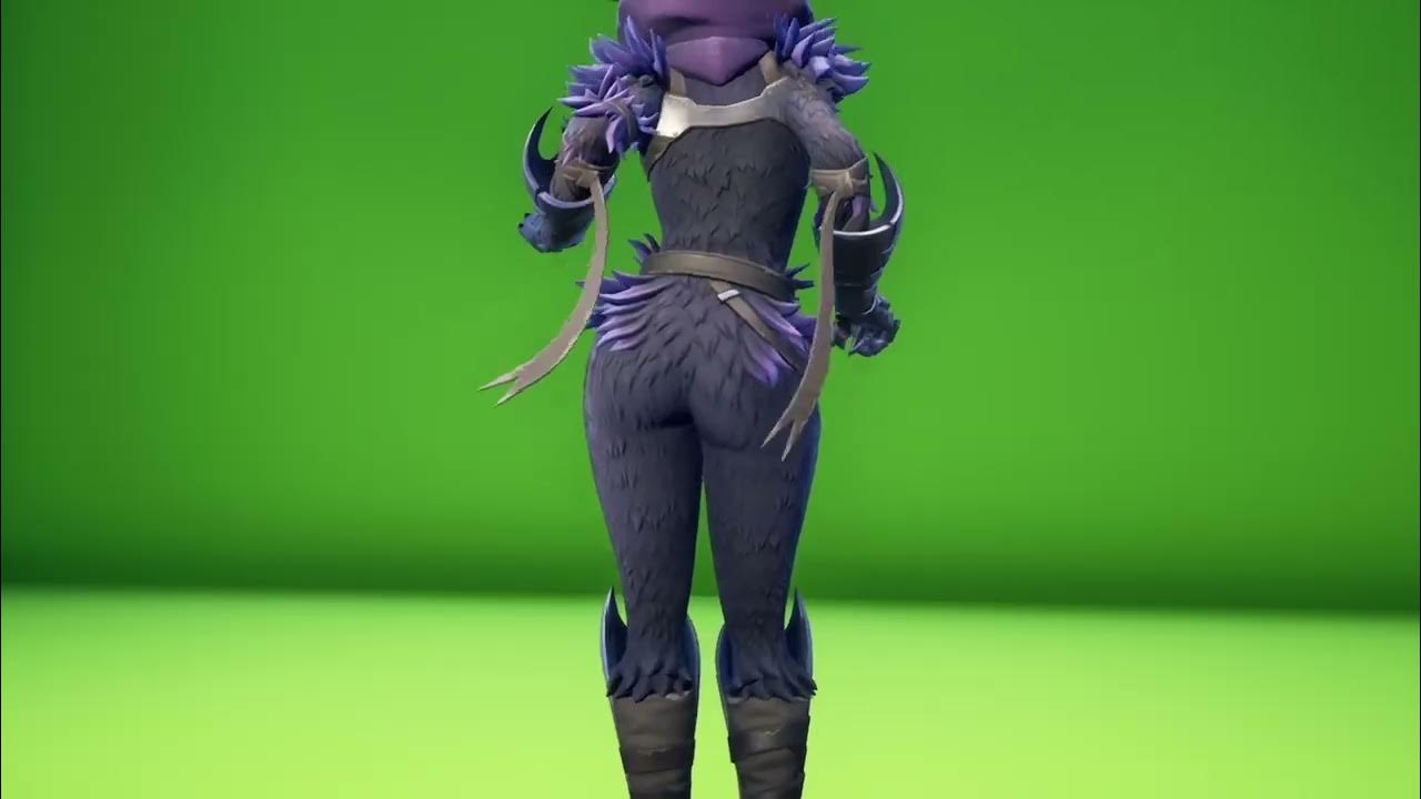 Fortnite Raven Team Leader Party Hips Emote Green Screen Fortnite Thicc Gyat Skins - YouTube