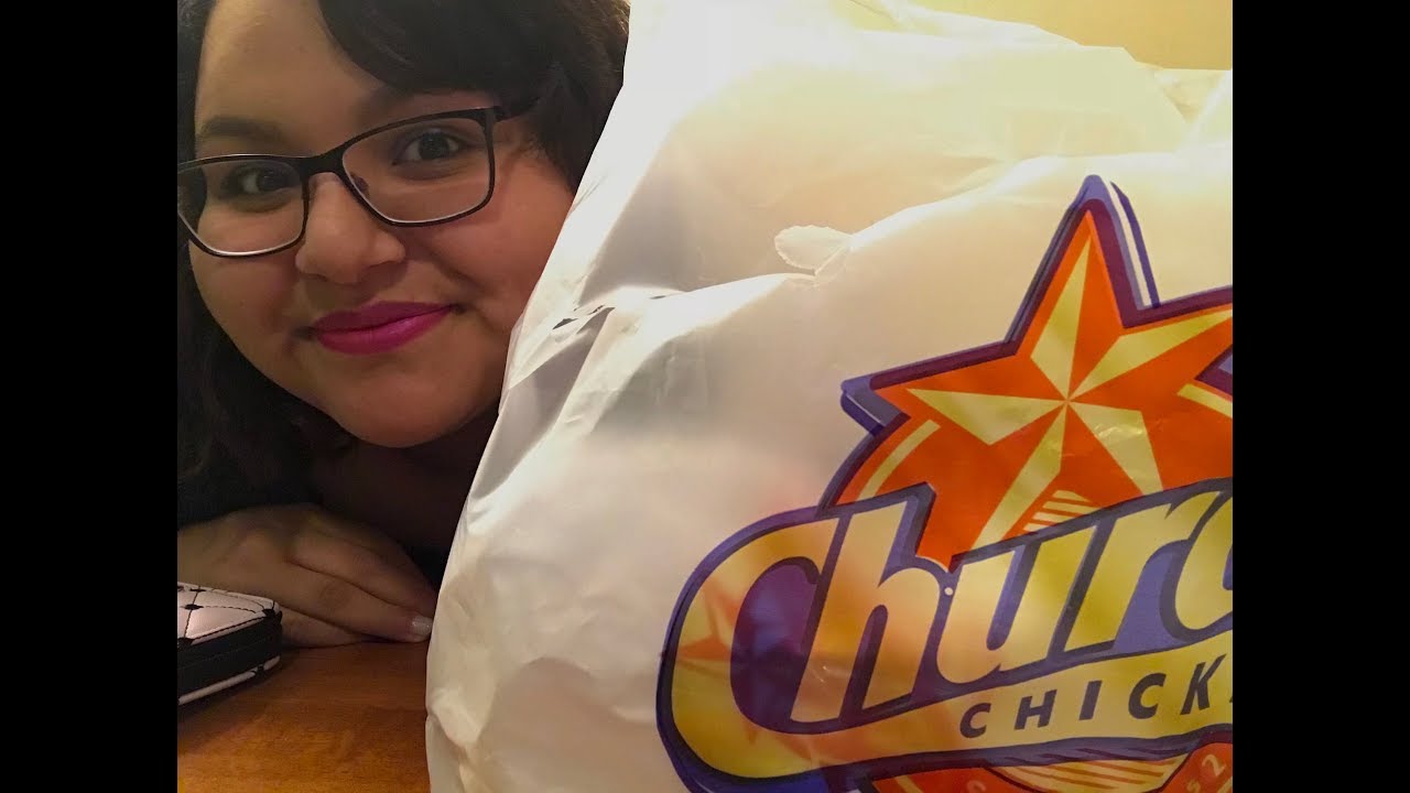 Church’s chicken eating ASMR 🌽 🍗 - YouTube