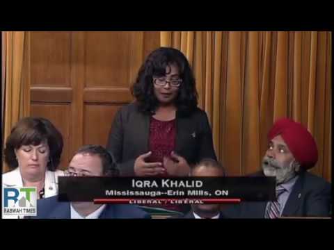 MP Iqra Khalid Congratulates Ahmadiyya Muslims in Canadian Parliament ...