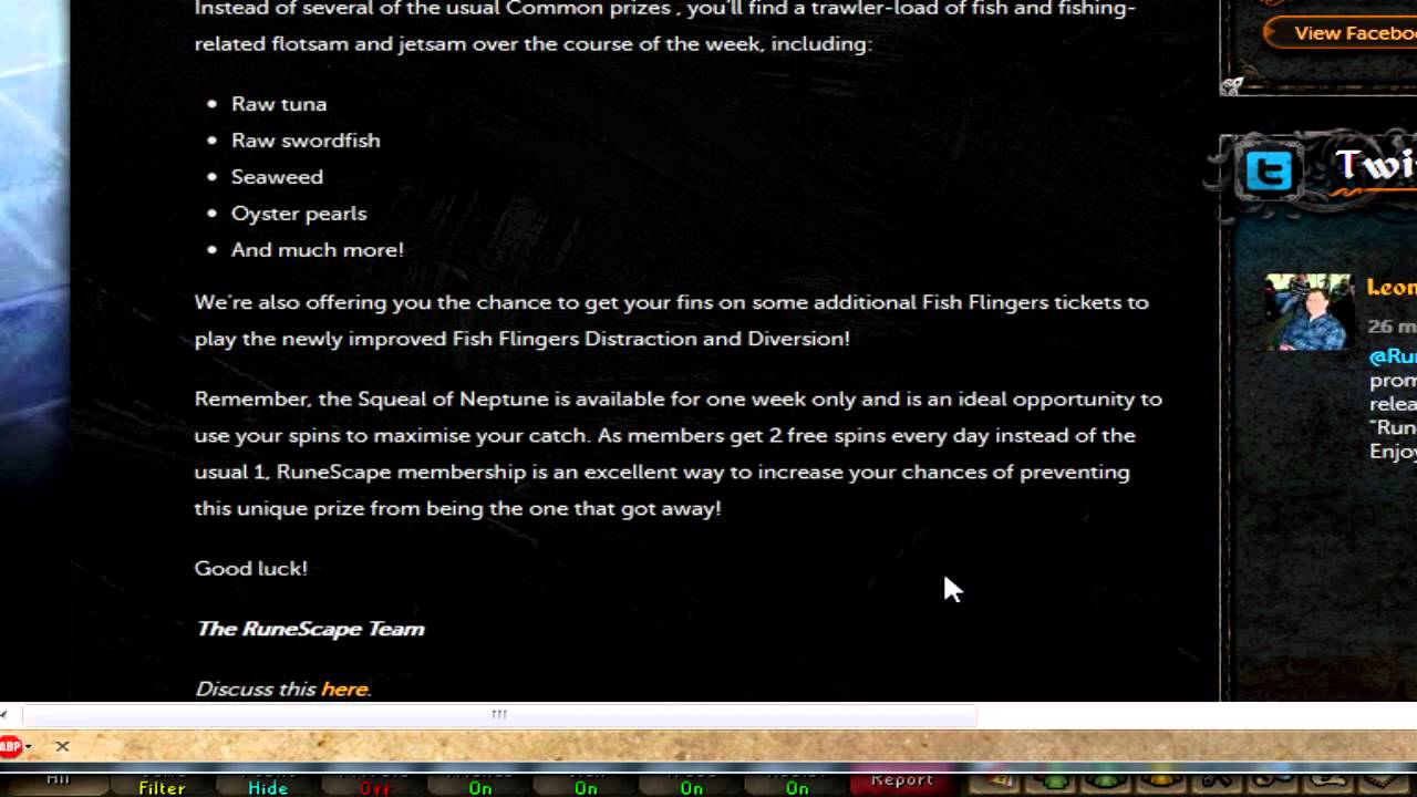 RuneScape Fish Mask - New Rare Item - YouTube