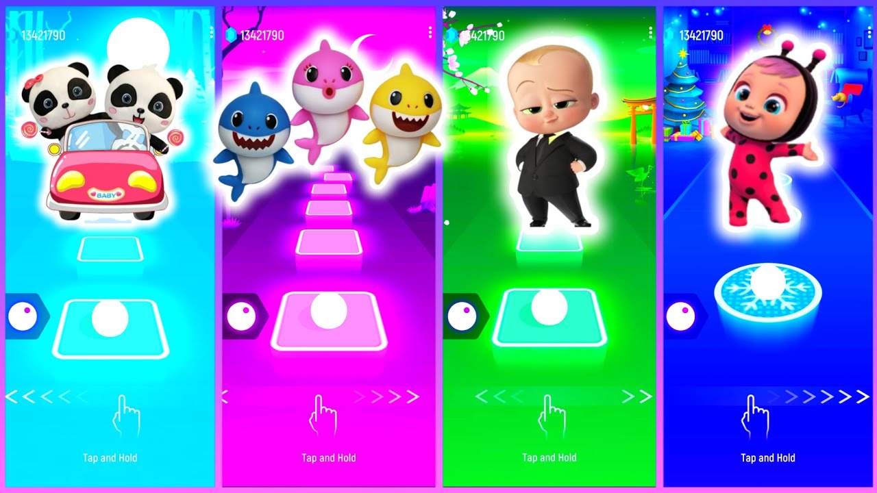 Baby Bus Vs Baby Shark Vs Boss Baby Vs Cry Babies Magic Tears - Tiles ...