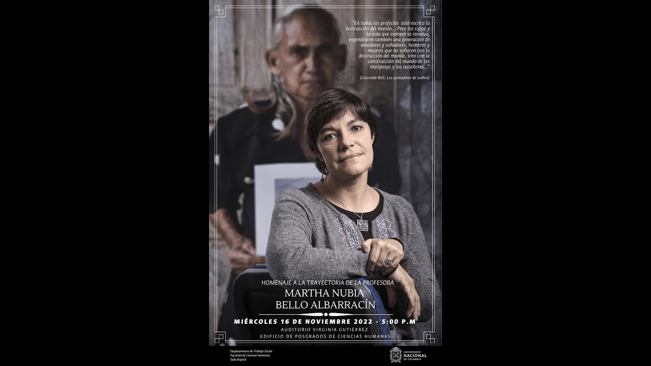 Homenaje Trayectoria Académica profesora Martha Nubia BelloAlbarracín ...