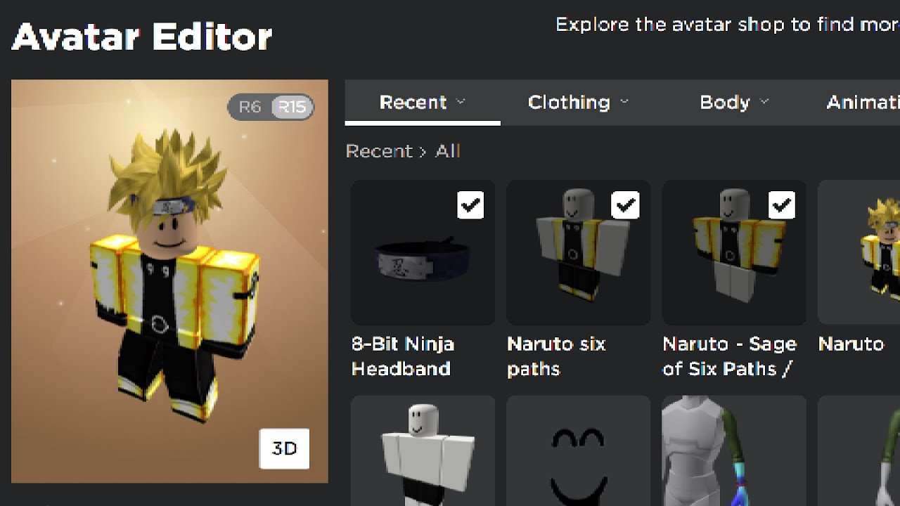 How to make Naruto Uzumaki in Roblox (READ DESC) - YouTube
