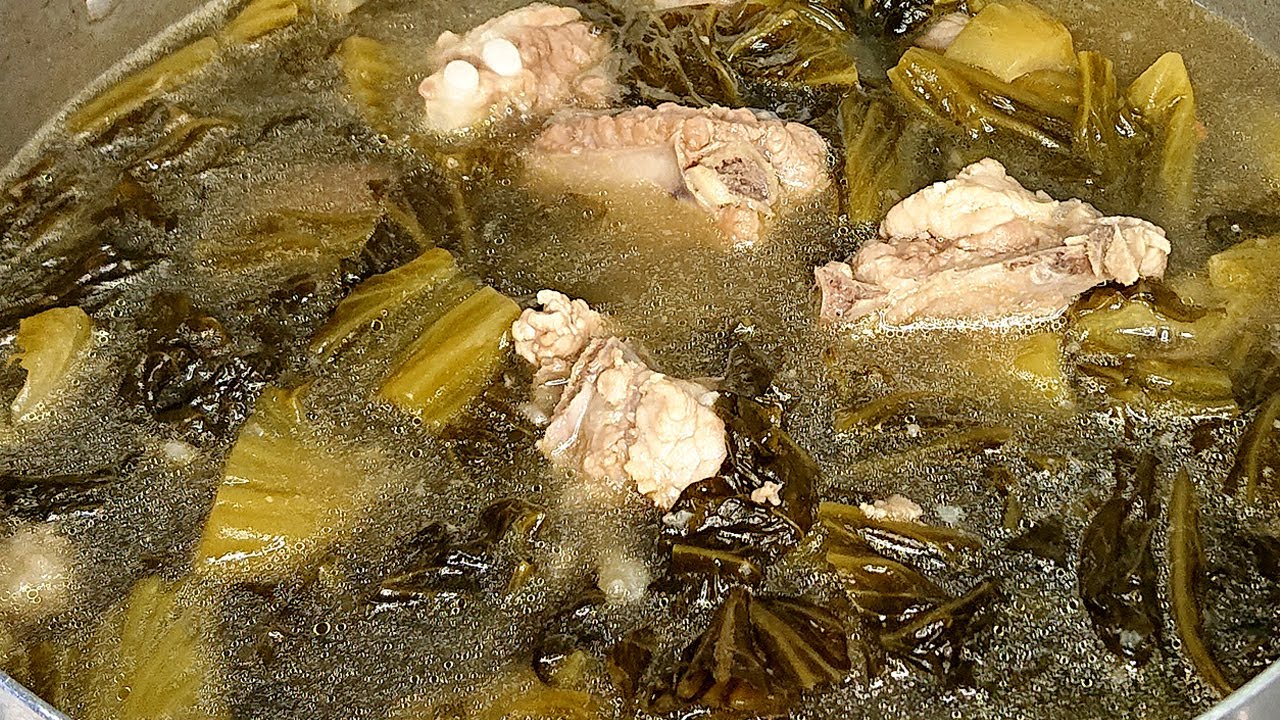 Cook pork ribs with cabbage Chou taste, Khmer recipes ...