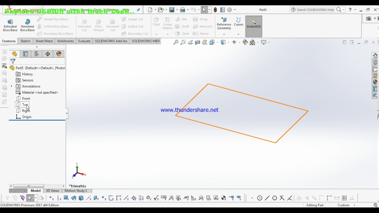 Understanding GUI of solidworks - YouTube