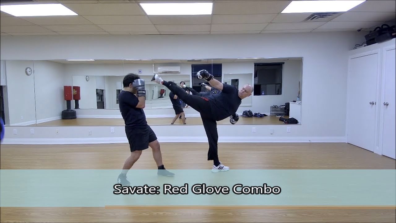 Savate: Red Glove combo - YouTube