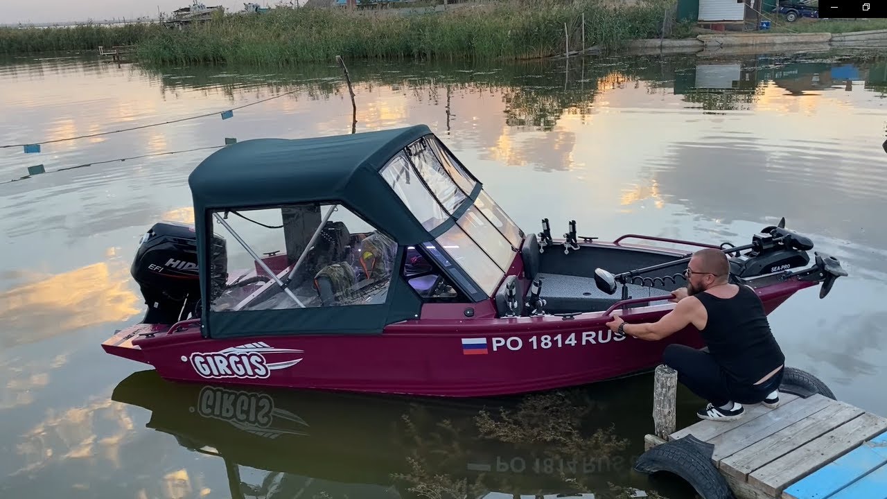 Ходовой тент. Новинка на производстве Girgis. Испытания на воде. - YouTube