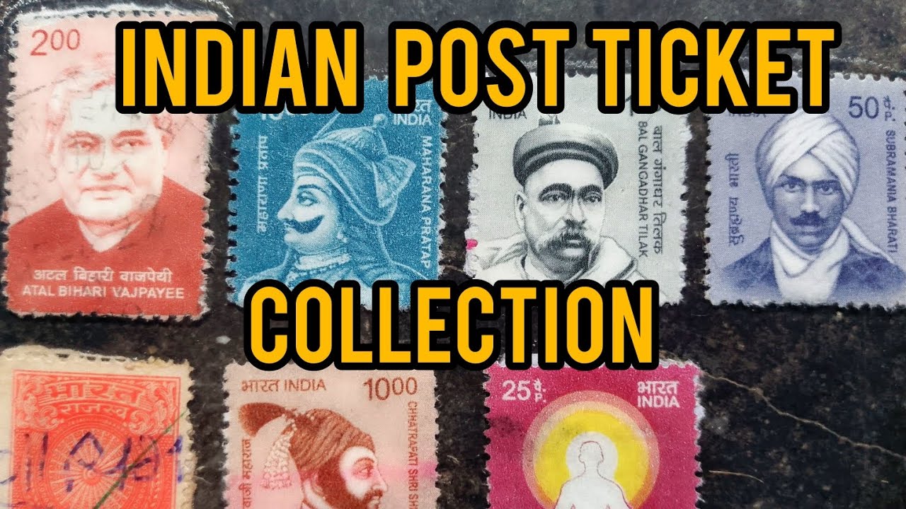 Indian post ticket collection - YouTube