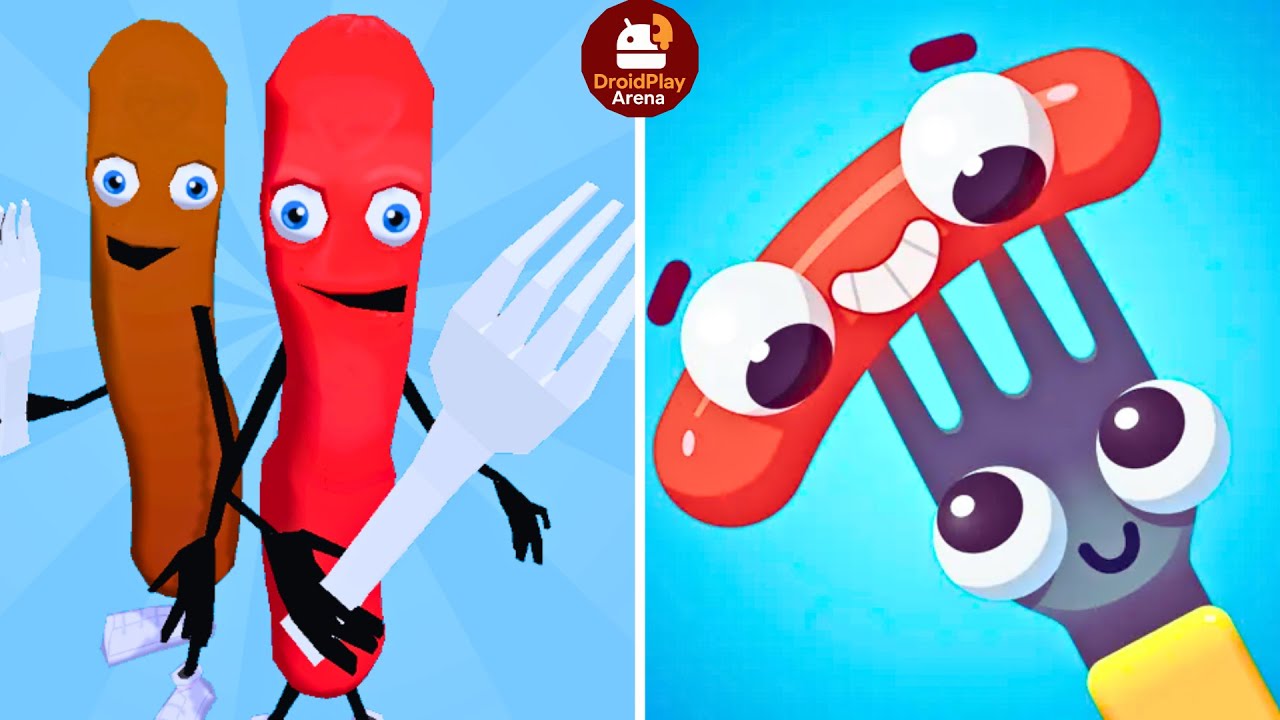 Fork N Sausage Vs Sausage Fight Gameplay | Mobile Puzzle Challenge ...