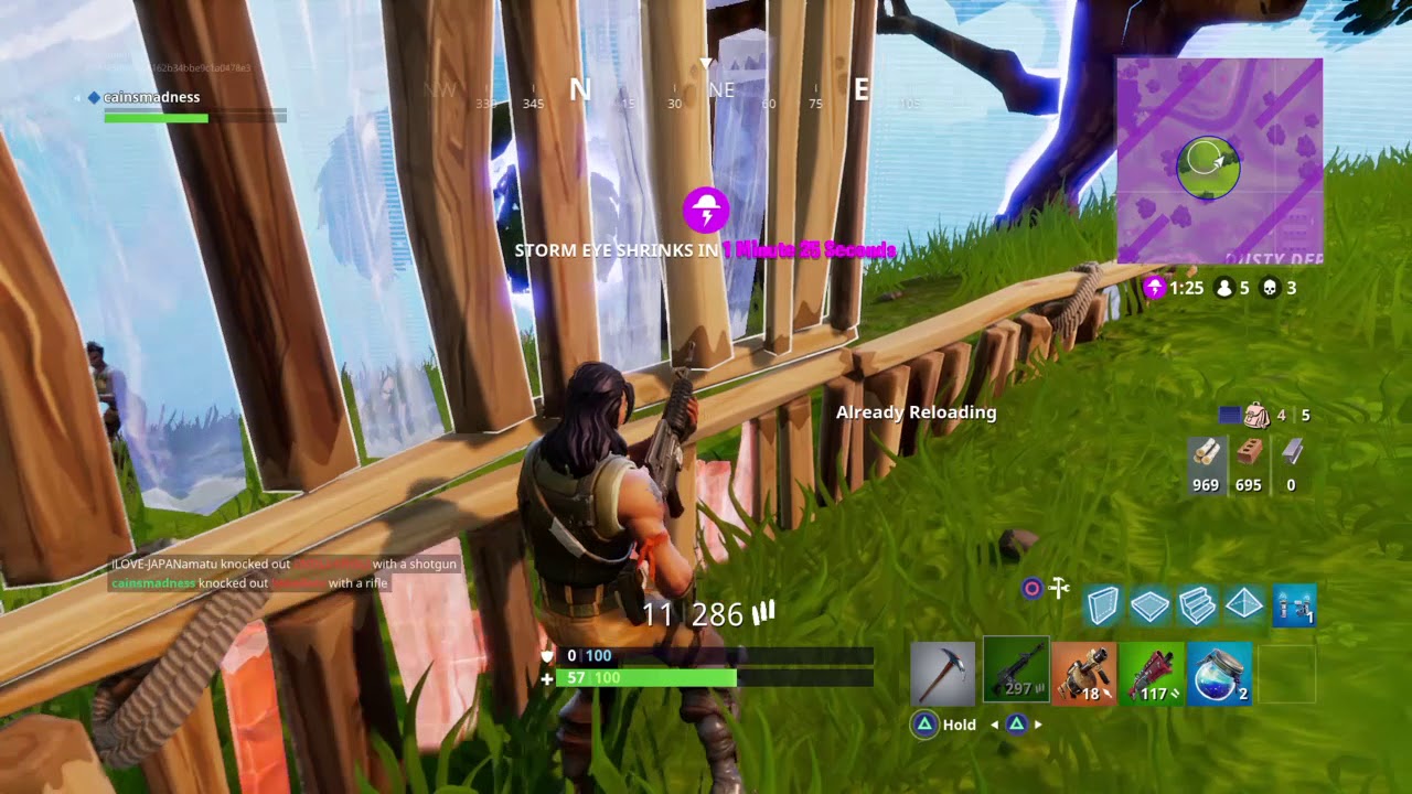 Fortnite 1v4 Clutch On Squads Youtube