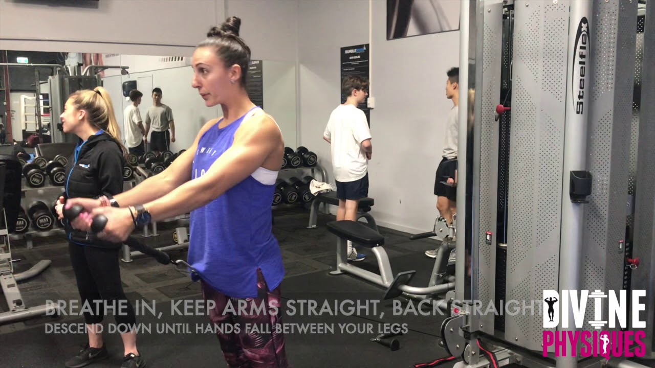 Cable Pull Through | Exercise Video Series | Divine Physiques Coaching ...