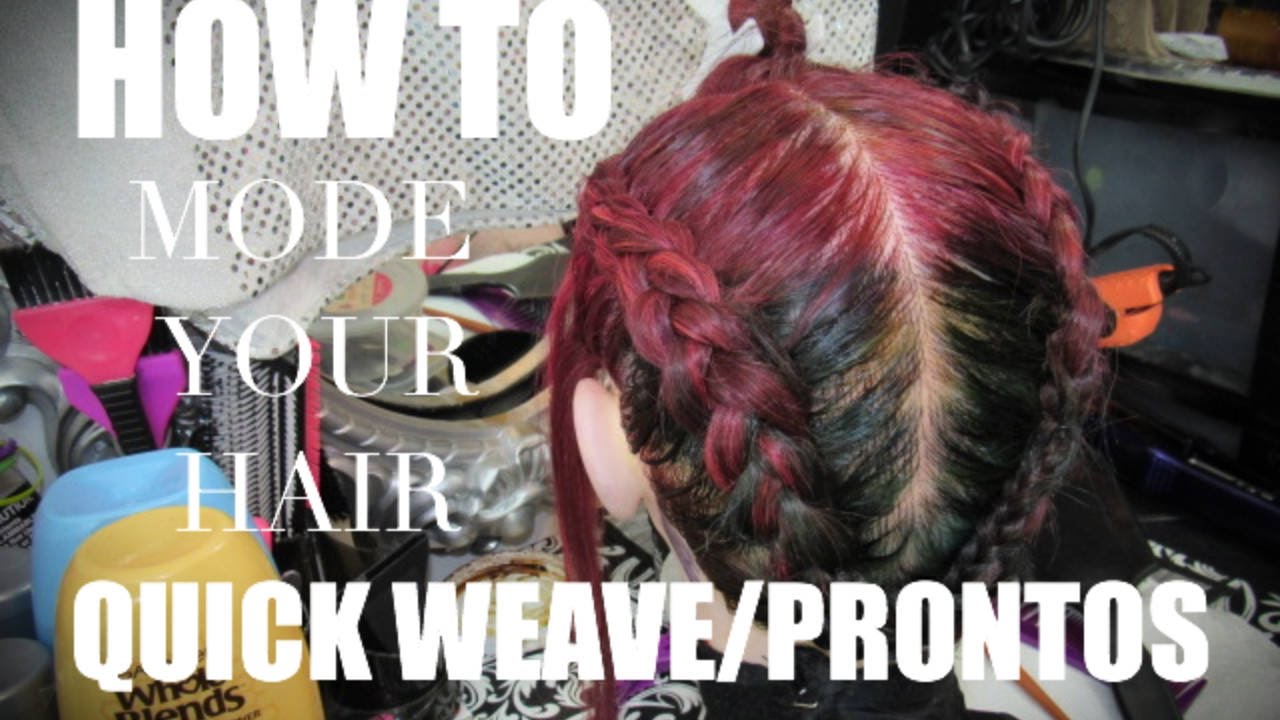 HOW TO MODE YOUR HAIR FOR A PRONTO/ QUICK WEAVE - YouTube
