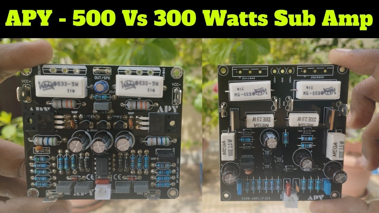 APY | 500 & 300 Watts Subwoofer Board | TOSHIBA C5198 | A1941 | Circuit ...