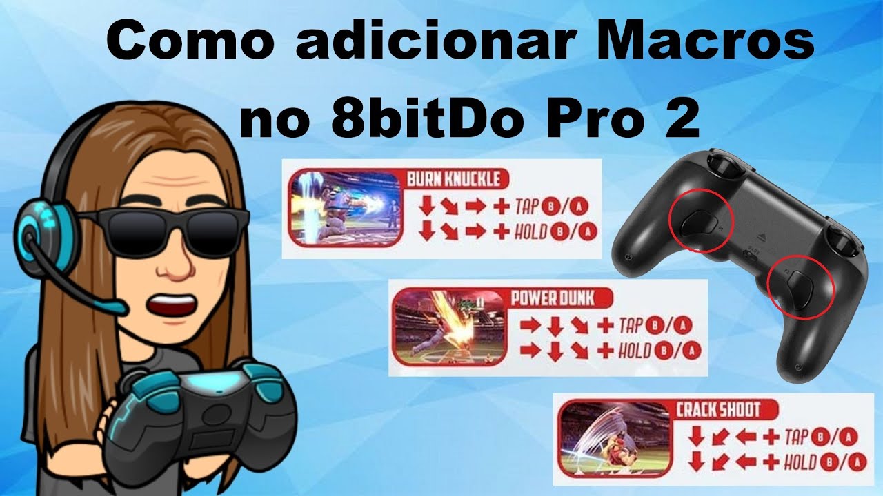 Como adicionar Macros no 8bitDo Pro 2 - YouTube