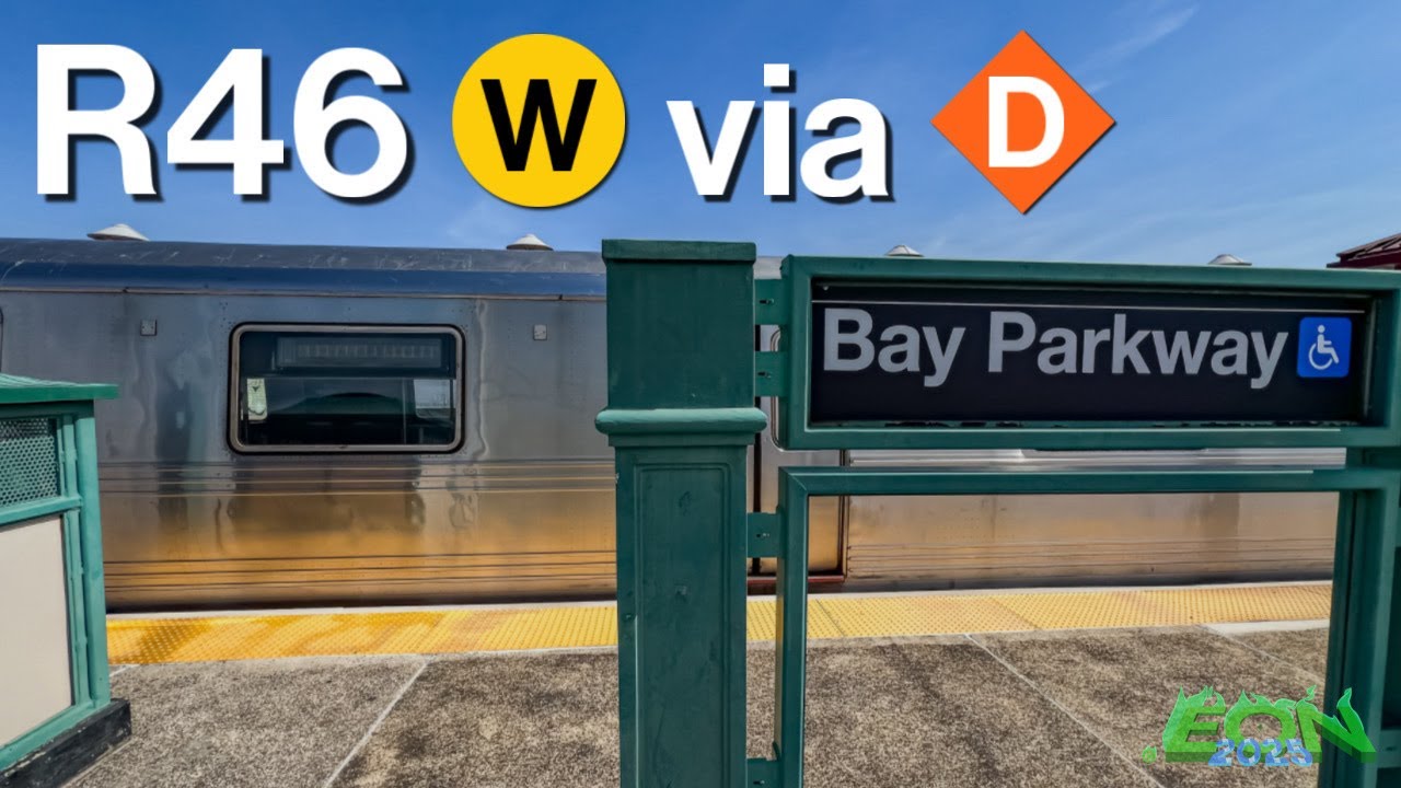 ⁴ᴷ On Board Pullman-Standard R46 W Train to Bay Parkway via West End ...