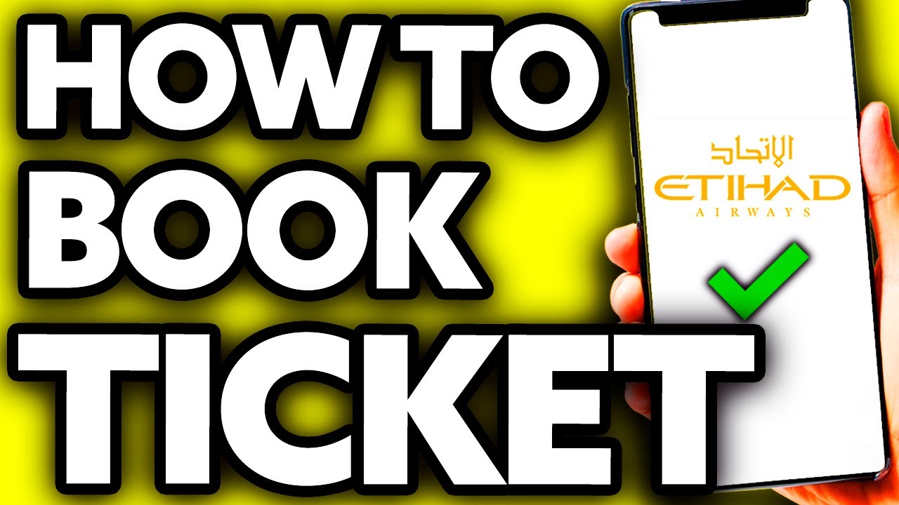 How To Book Ticket in Etihad Airways (EASY!) - YouTube