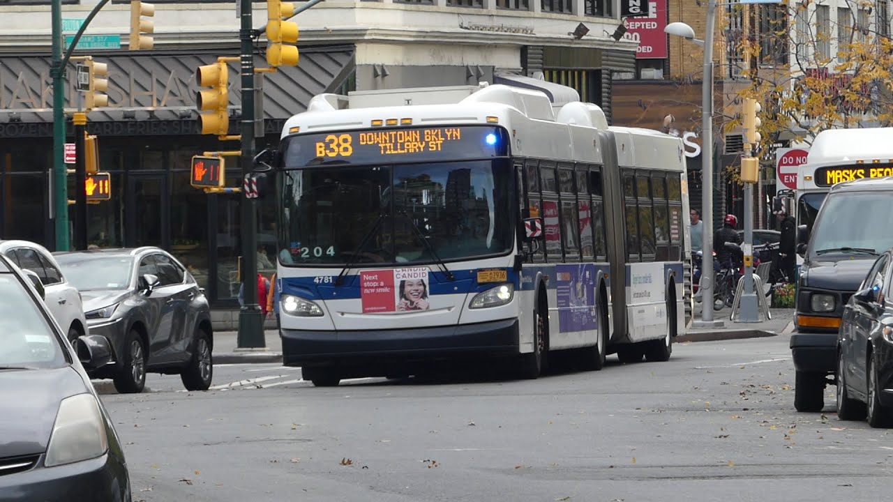 MTA NYCT Bus: Downtown Brooklyn Joralemon St Bus Action (Weekend) - YouTube