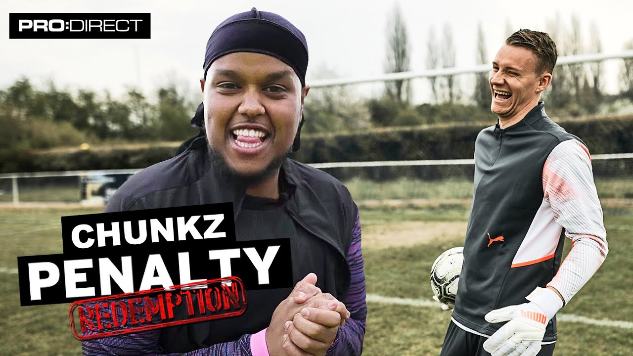 CHUNKZ SOCCER AID PENALTY REDEMPTION FT BERND LENO - YouTube