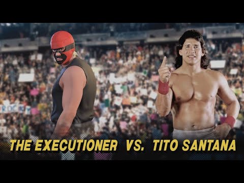 1985 March 31 - WrestleMania 1 - Executioner vs. Tito Santana - WWE ...