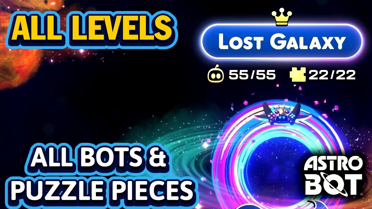 ASTRO BOT LOST GALAXY ALL LEVELS Walkthrough - All Bots & Puzzle Pieces ...