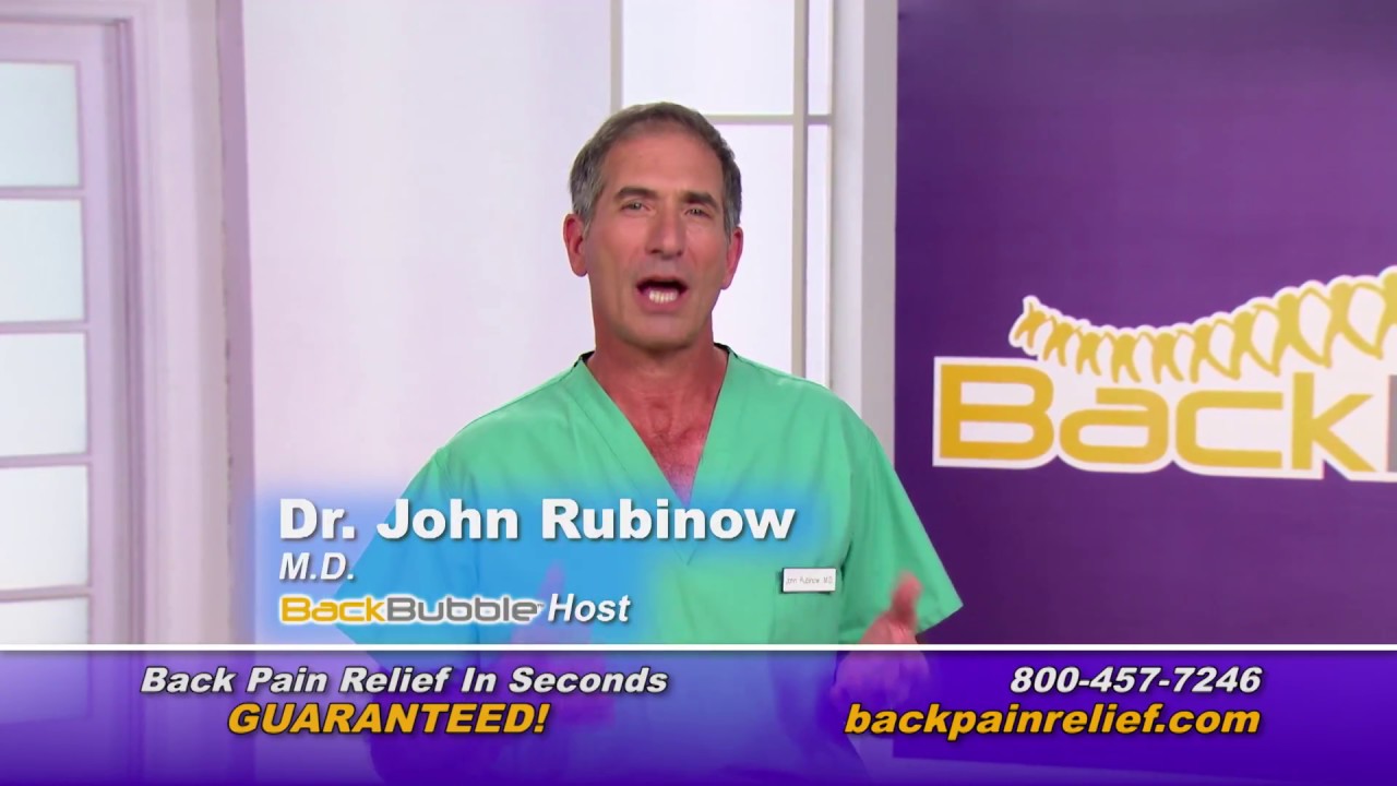 Dr. John Rubinow M.D. Endorses The Back Bubble: A Medical Perspective ...