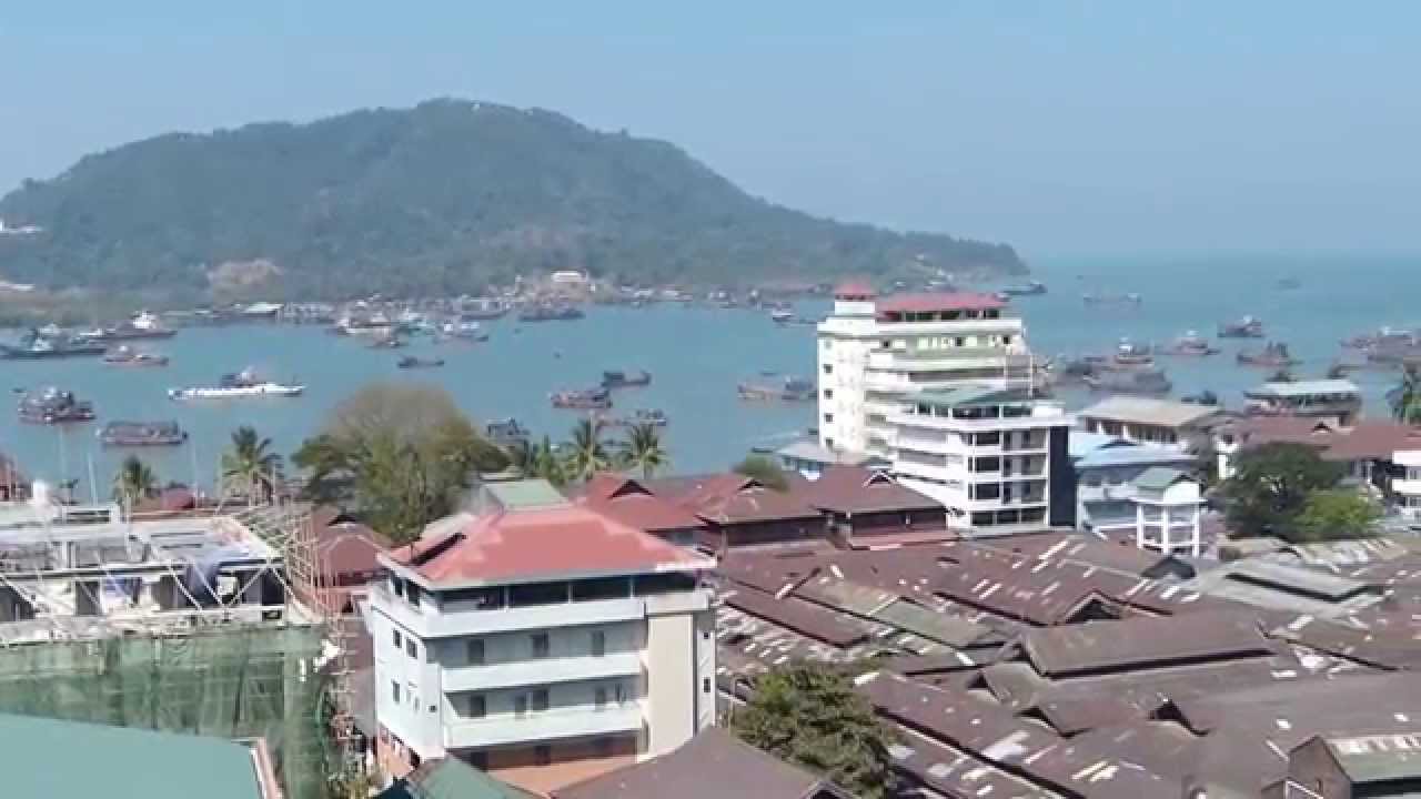 View of Myeik (Mergui) from Theindawgyi Pagoda - YouTube