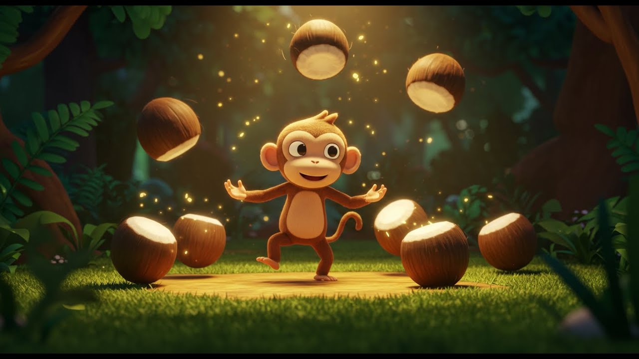 Monkey Moo and the Coconut Conga 🐒🥥 | Nursery Rhyme for Toddlers & Kids ...