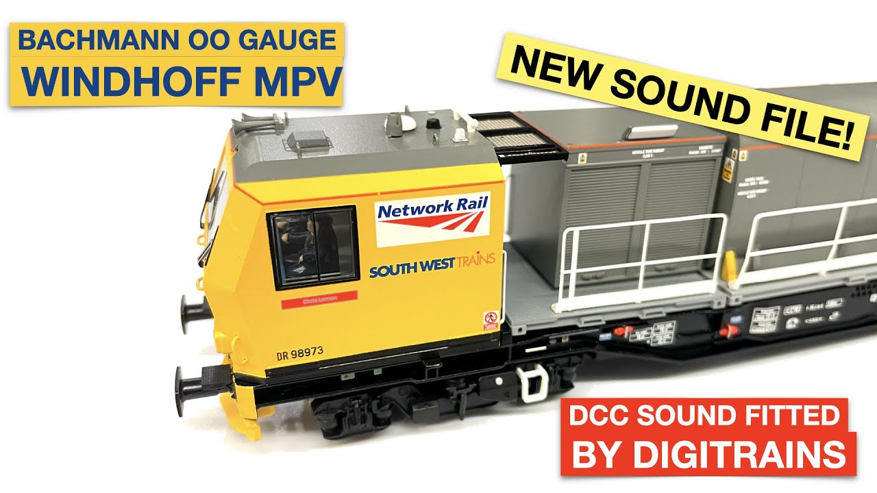 Bachmann OO Gauge Windhoff MPV DCC Sound Fitted By Digitrains - YouTube