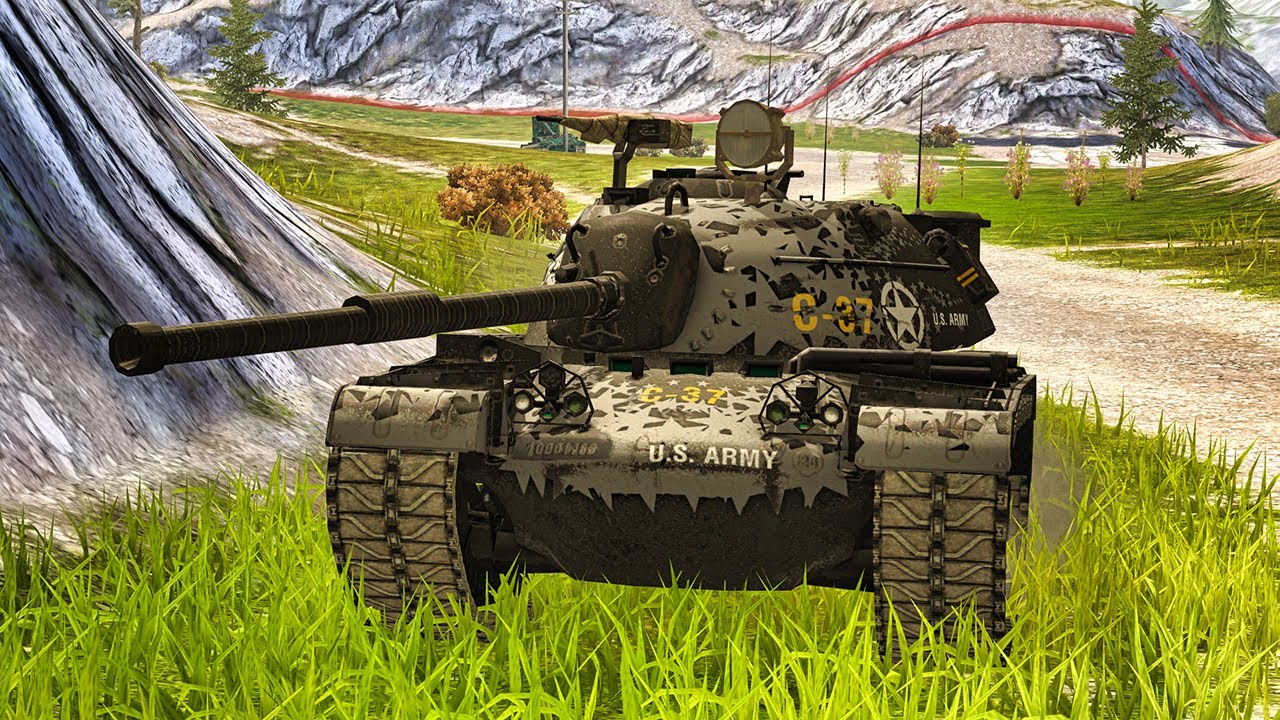 Vickers Light & M48 Patton 7.8K & 8.6K World of Tanks Blitz - YouTube