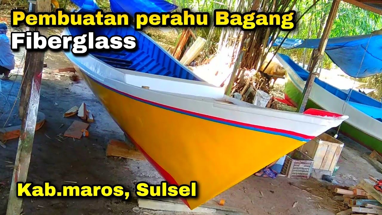 Perahu Bagang FULL Fiberglass, |Model Jollor Nelayan Sulsel. - YouTube