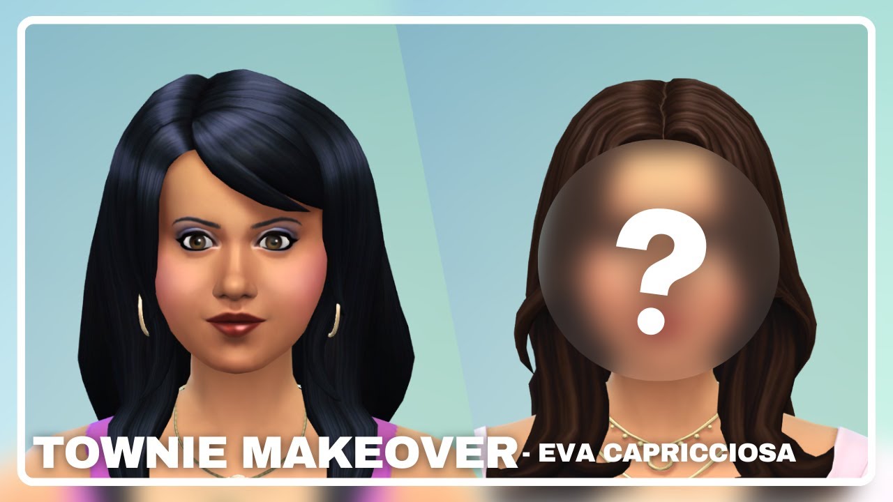 Eva Capricciosa | The Sims 4 | Townie Makeover - YouTube