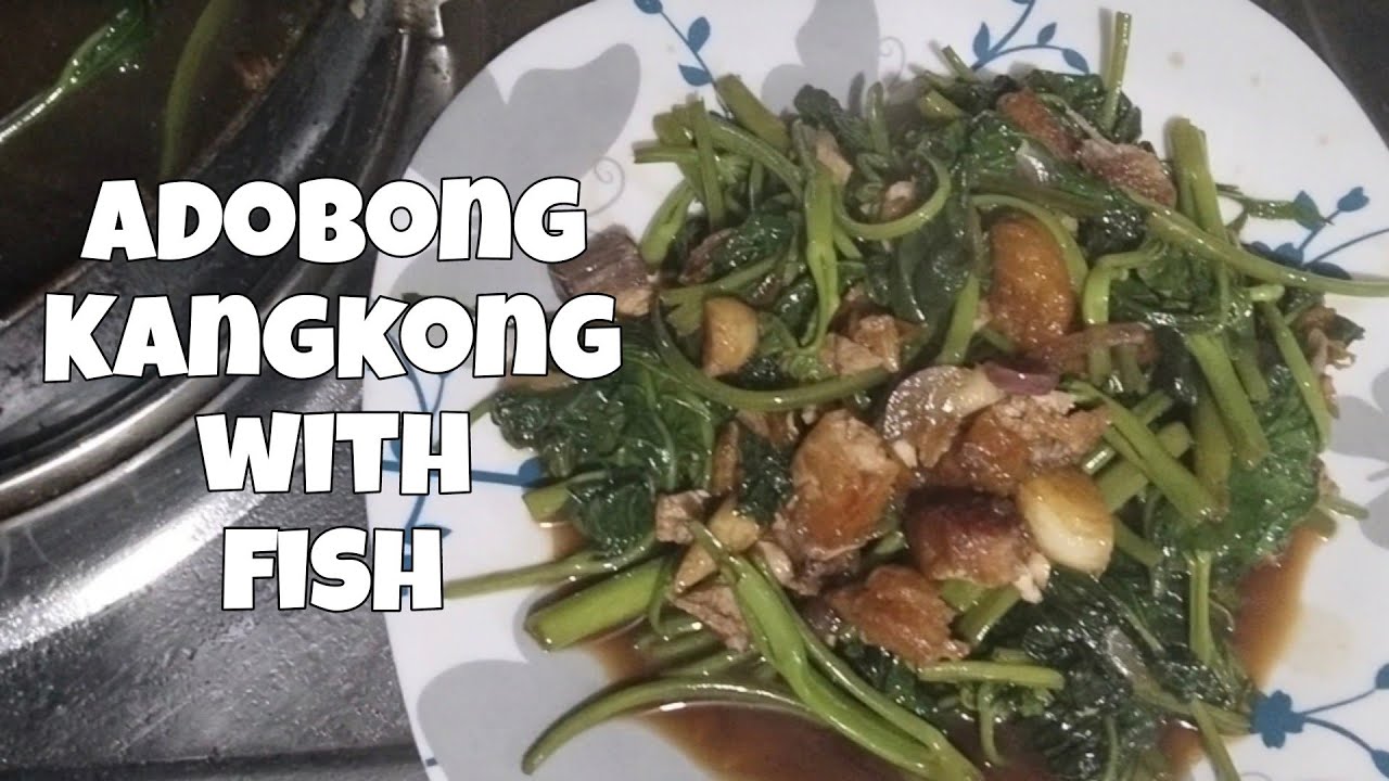 Cooking Adobong Kangkong|fried fish|Ulam sa Agahan - YouTube