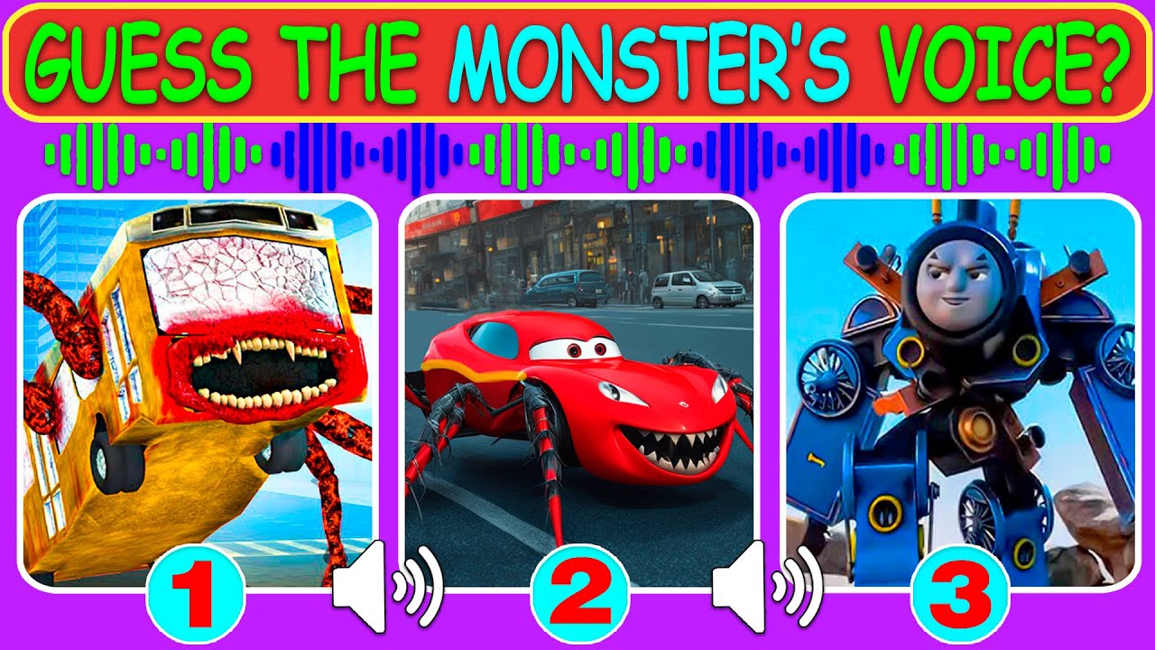 Guess The MONSTER’S VOICE Bus Eater, McQueen Eater, Skibidi Thomas ...