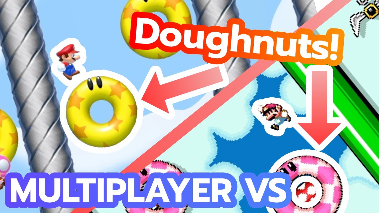 Bouncing and other fun with CUSTARD and JAM DOUGHNUTS | Mario Maker ...
