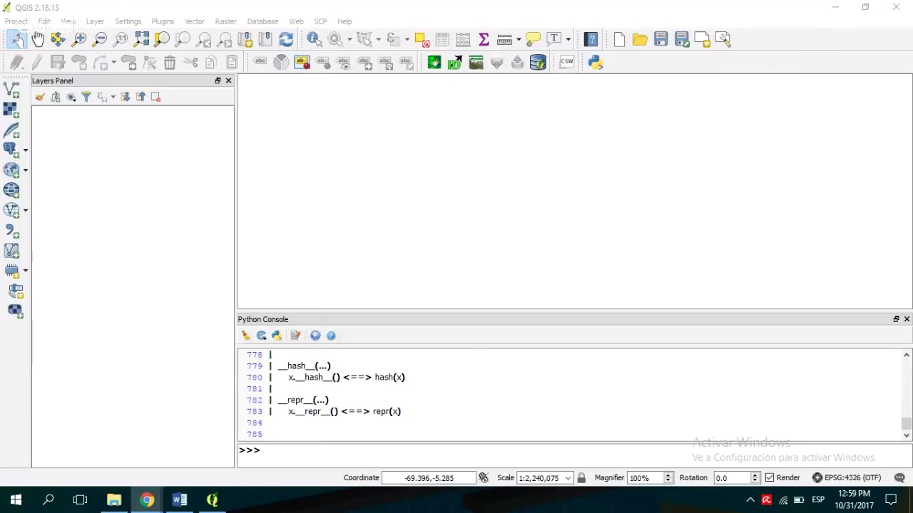 Introducción a PyQGIS, en entorno de Python dentro de QGIS - YouTube