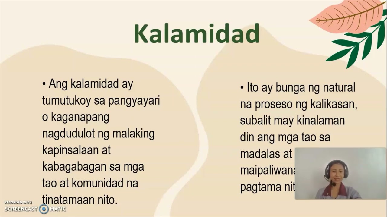 IBA'T-IBANG URI NG KALAMIDAD (Micro Teaching 2) - YouTube
