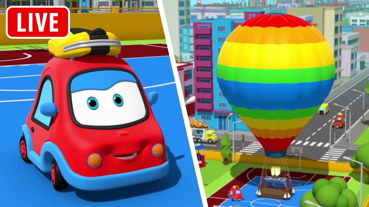 The Little Red Car Flying in Hot Air Balloon Live Stream - YouTube