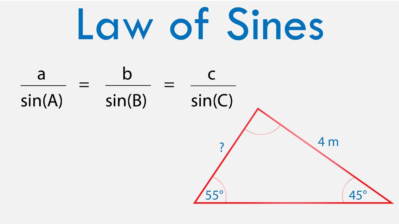 The Law of Sines | Solving Angles & Sides - YouTube