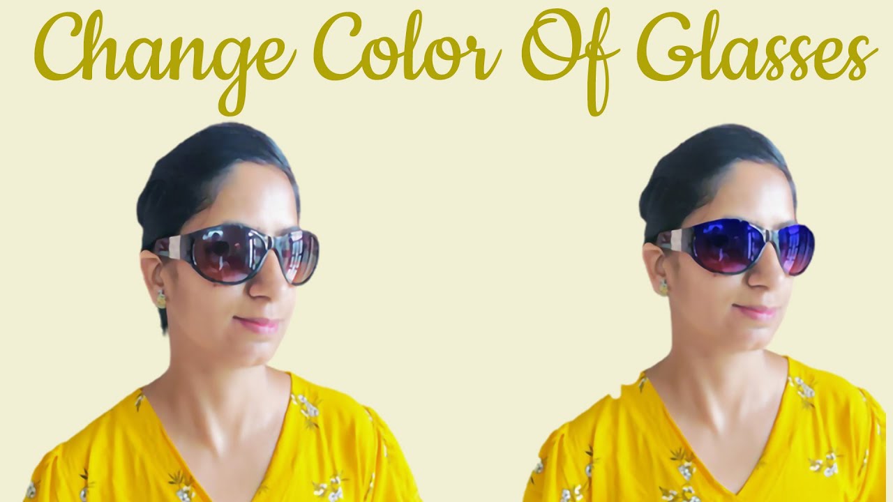 How To Change Color Of Glasses In Photoshop - YouTube