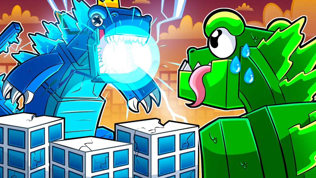 RAINBOW GODZILLAS DESTROY CITY!! (AGE of TITANS) - YouTube