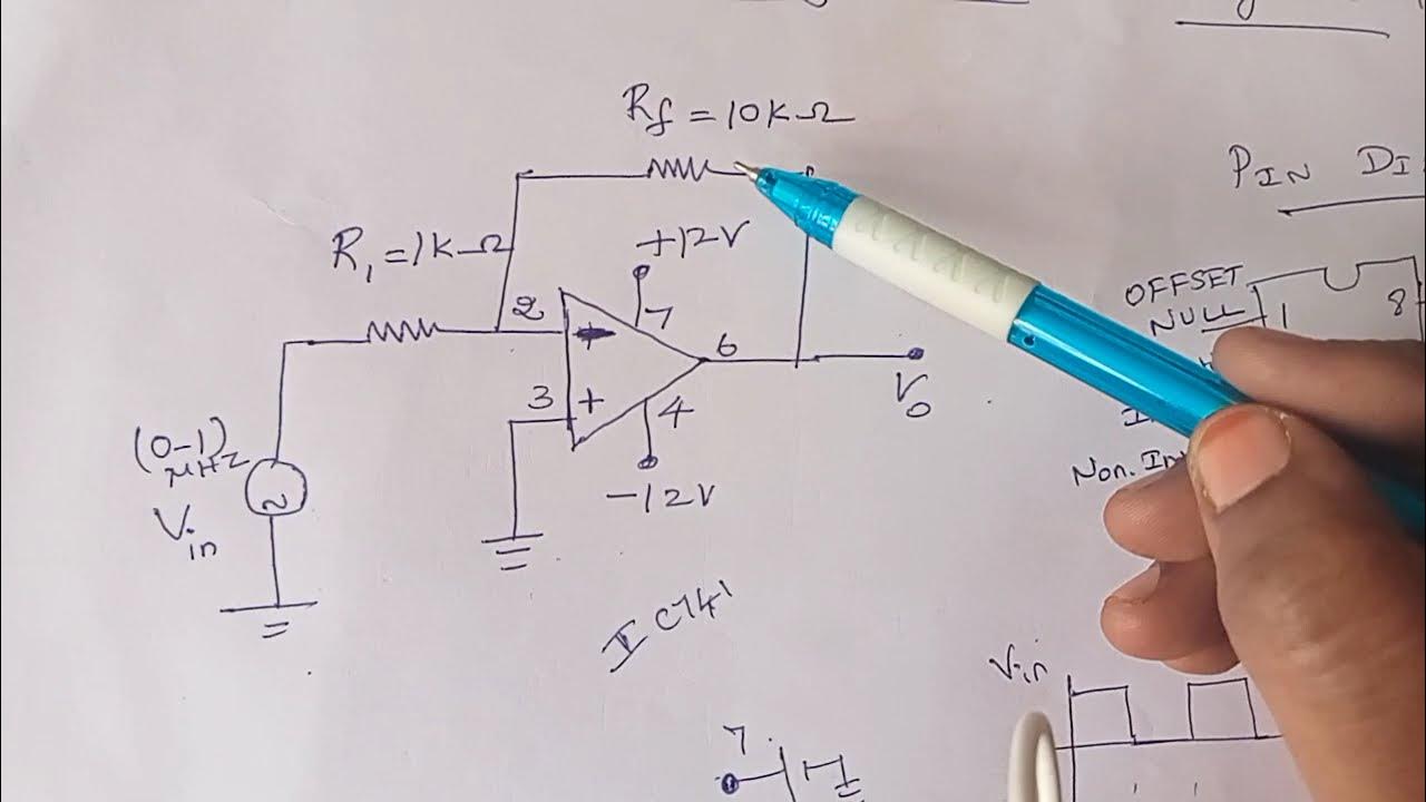Inverting Amplifier Lab Experiment - YouTube
