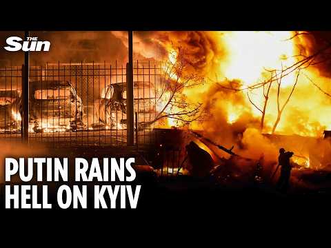 Huge wave of Russian drones and ballistic missiles hit Kyiv and Odesa killing at least 15 in Ukraine