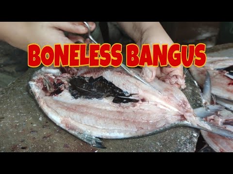 how to debone Milkfish (boneless bangus) - YouTube
