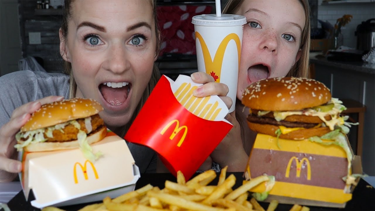 MCDONALDS MUKBANG - BIG MAC & McCHICKEN MEAL, OREO MCFLURRY, CADBURY ...