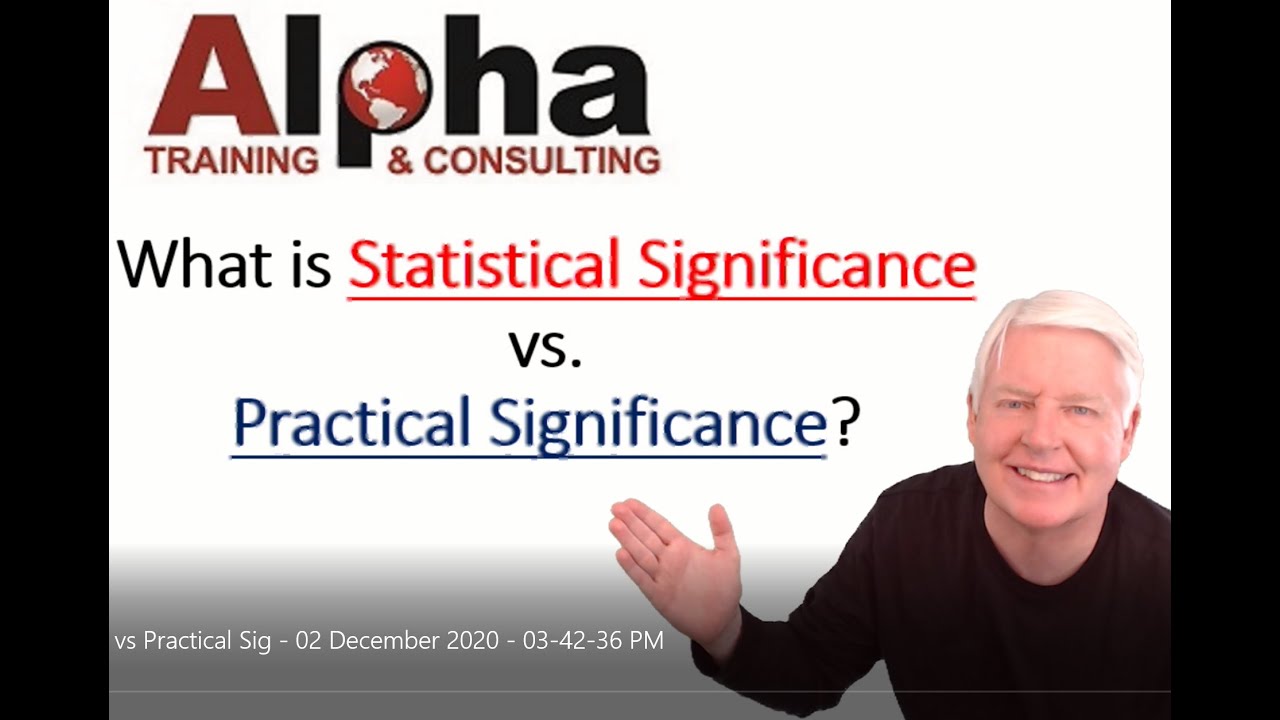 What Is Statistical Significance Vs Practical Significance YouTube What Is Statistical Significance Vs Practical Significance YouTube