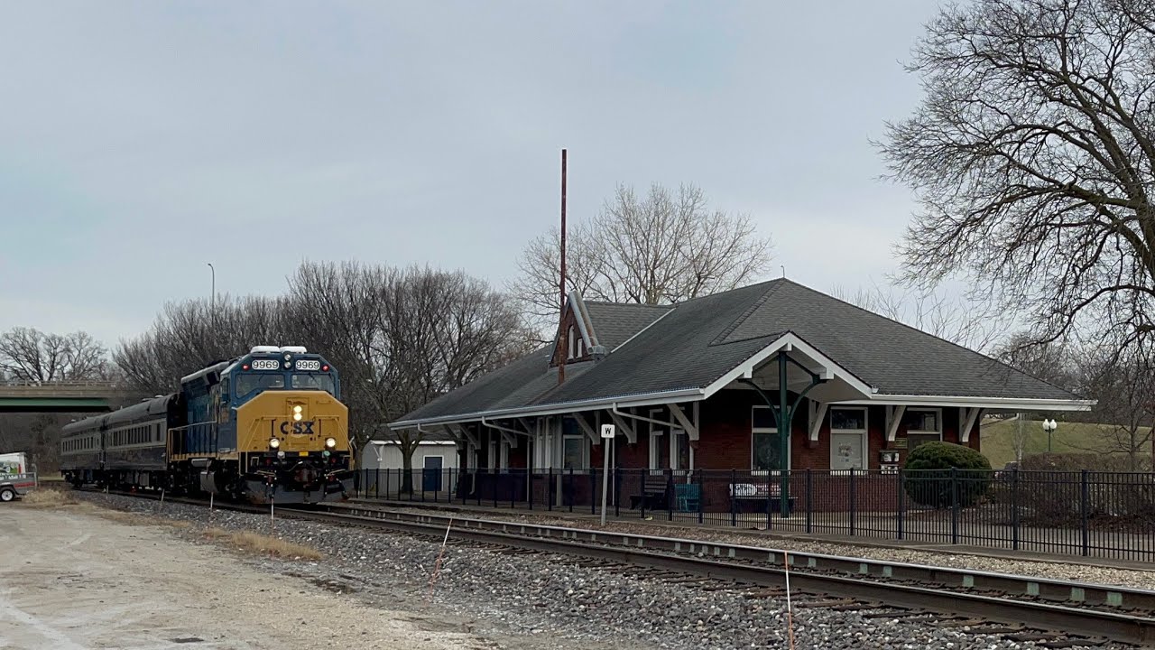 Chasing the CSX track inspection train 12-17-24 - YouTube