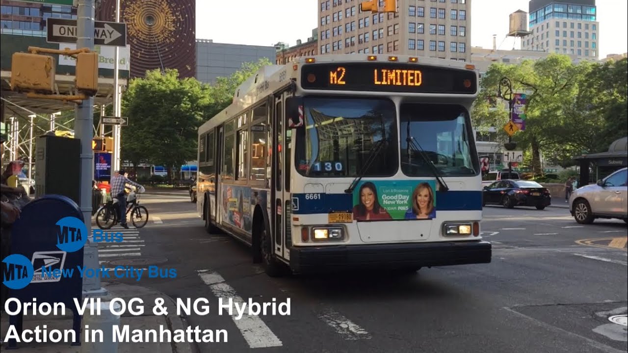 MTA NYCT Bus: Orion VII Bus Action @ 4th Avenue, Manhattan (M1)(M2)(M3 ...