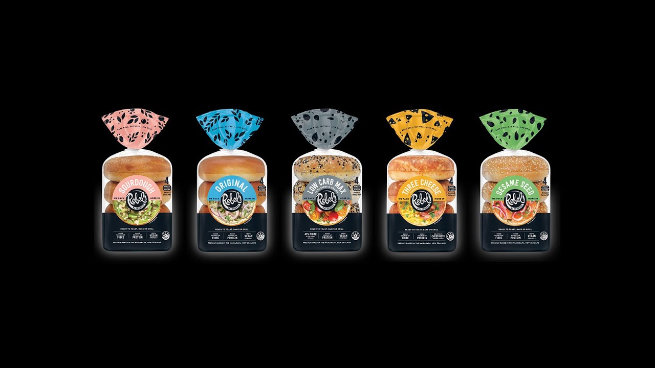 Rebel Bakehouse Bagel Range - the brand new fully sliced bagel! - YouTube