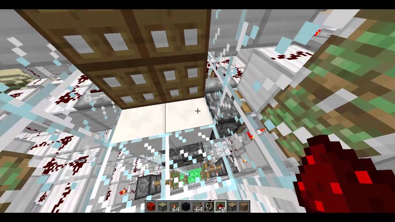 Realistic piston elevator minecraft - YouTube